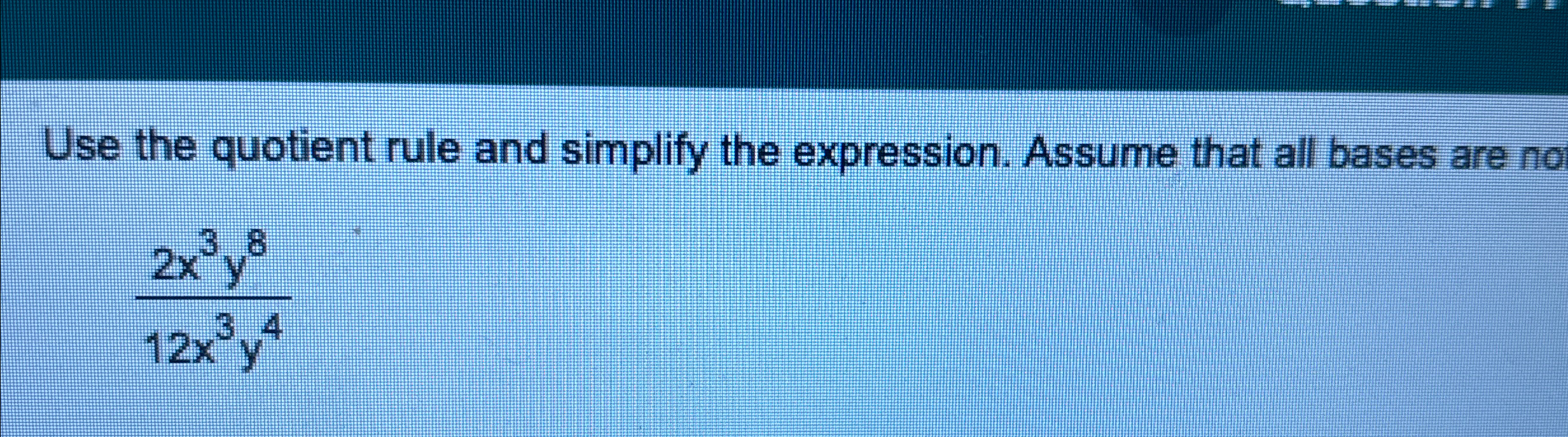 Solved Use the quotient rule and simplify the expression. | Chegg.com