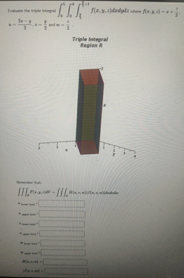 Solved Evaluate the triple integral | Chegg.com