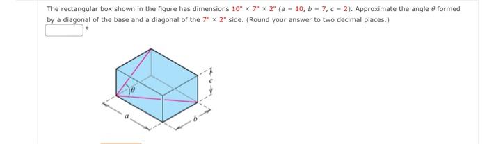 Solved The rectangular box shown in the figure has | Chegg.com