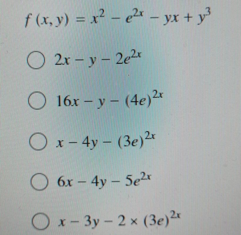 Solved Find the partial derivative of the given two-variable | Chegg.com