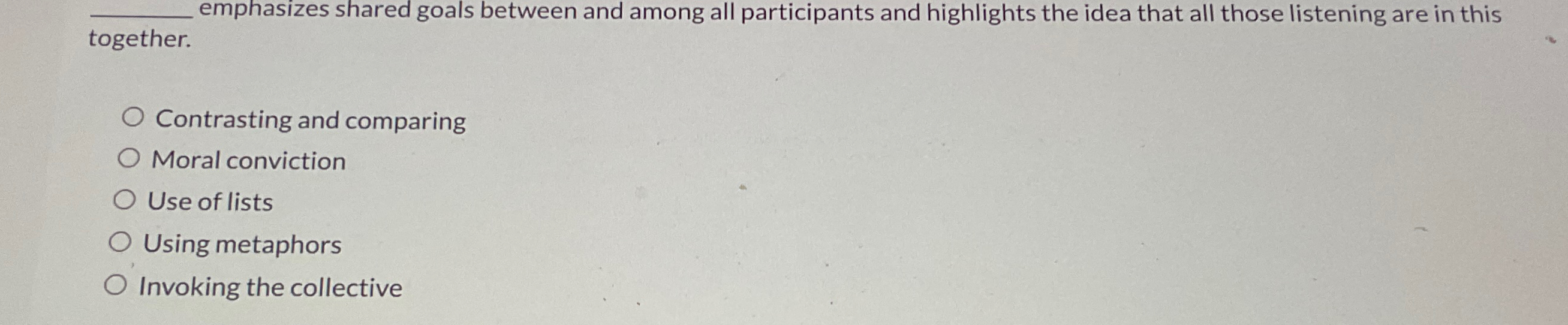 Solved together.emphasizes shared goals between and among | Chegg.com