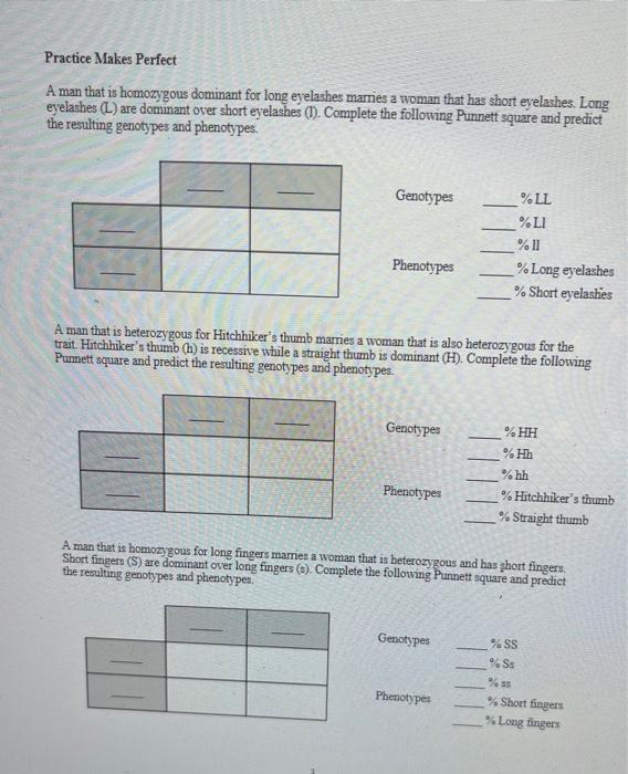 Solved Procedure 16.2 Monohybrid Crosses 1. Use your | Chegg.com
