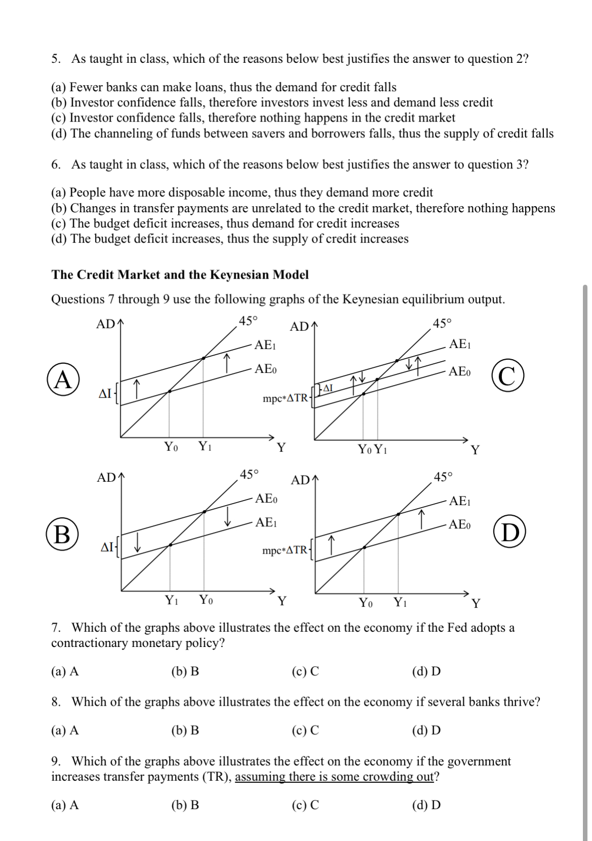 Solved Questions 1 ﻿through 6 ﻿use the following graphs of | Chegg.com