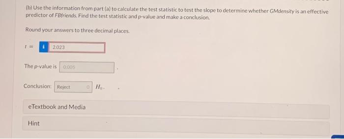Computer output for a regression line to predict the | Chegg.com