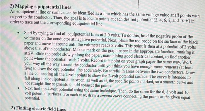 2 Mapping Equipotential Lines An Equipotential Line 
