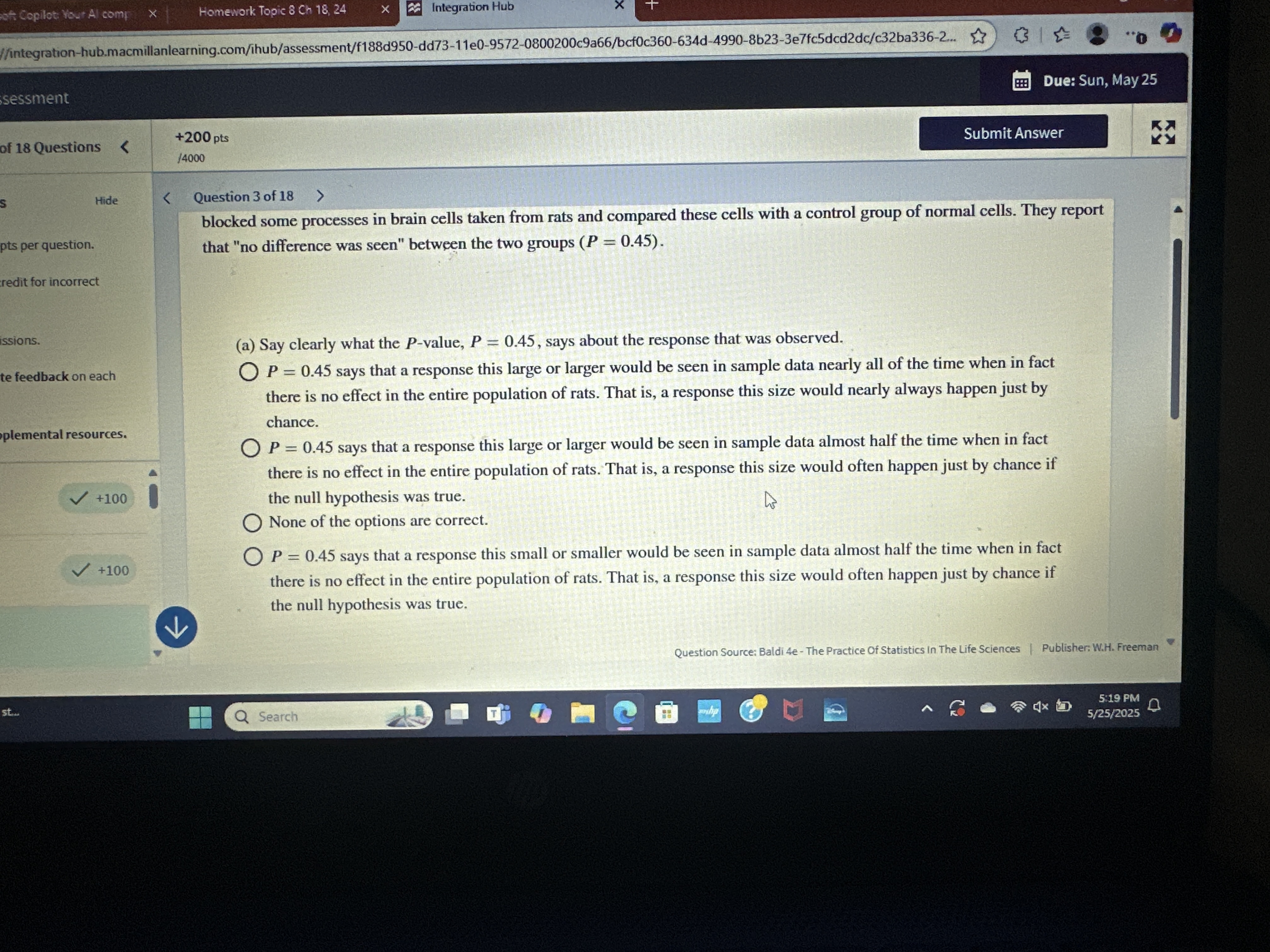 Solved blocked some processes in brain cells taken from rats | Chegg.com