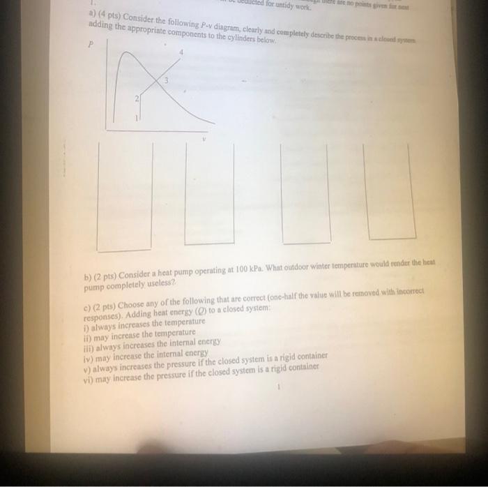 Solved a) (4 pts) Consider the following P-y diagram, | Chegg.com
