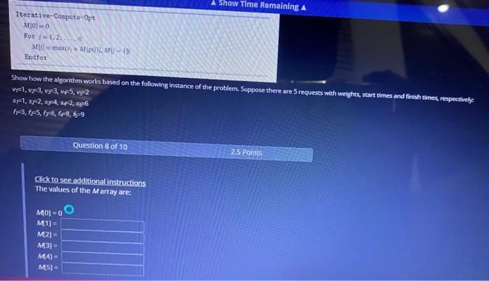 Iterative-Compute-Opt M[0]=0 For | Chegg.com