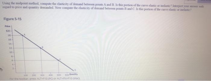 Solved Using the midpoint method, compute the elasticity of | Chegg.com