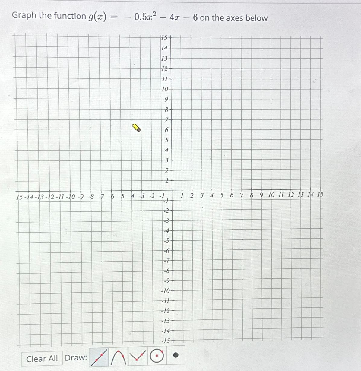 solved-graph-the-function-g-x-0-5x2-4x-6-on-the-axes-chegg
