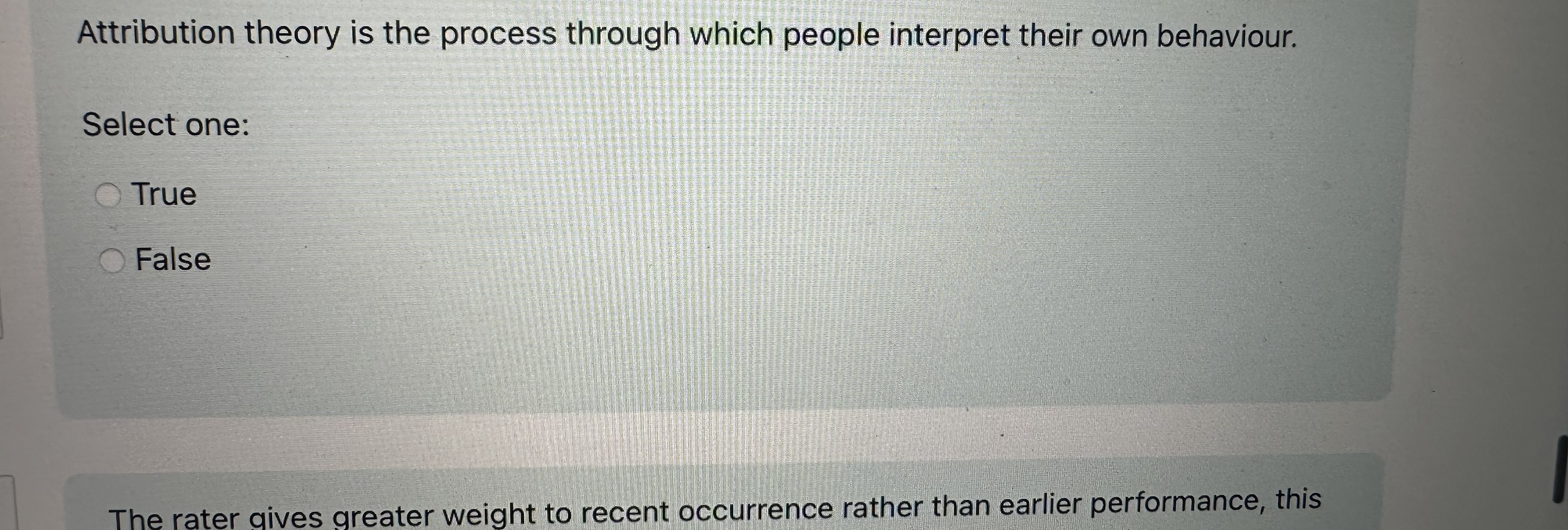 Solved Attribution theory is the process through which | Chegg.com