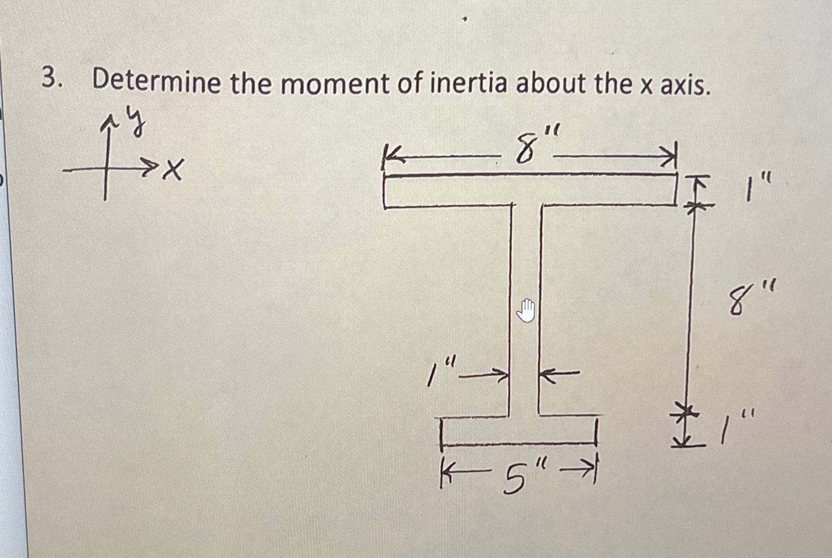Solved Determine the moment of inertia about the x ﻿axis. | Chegg.com