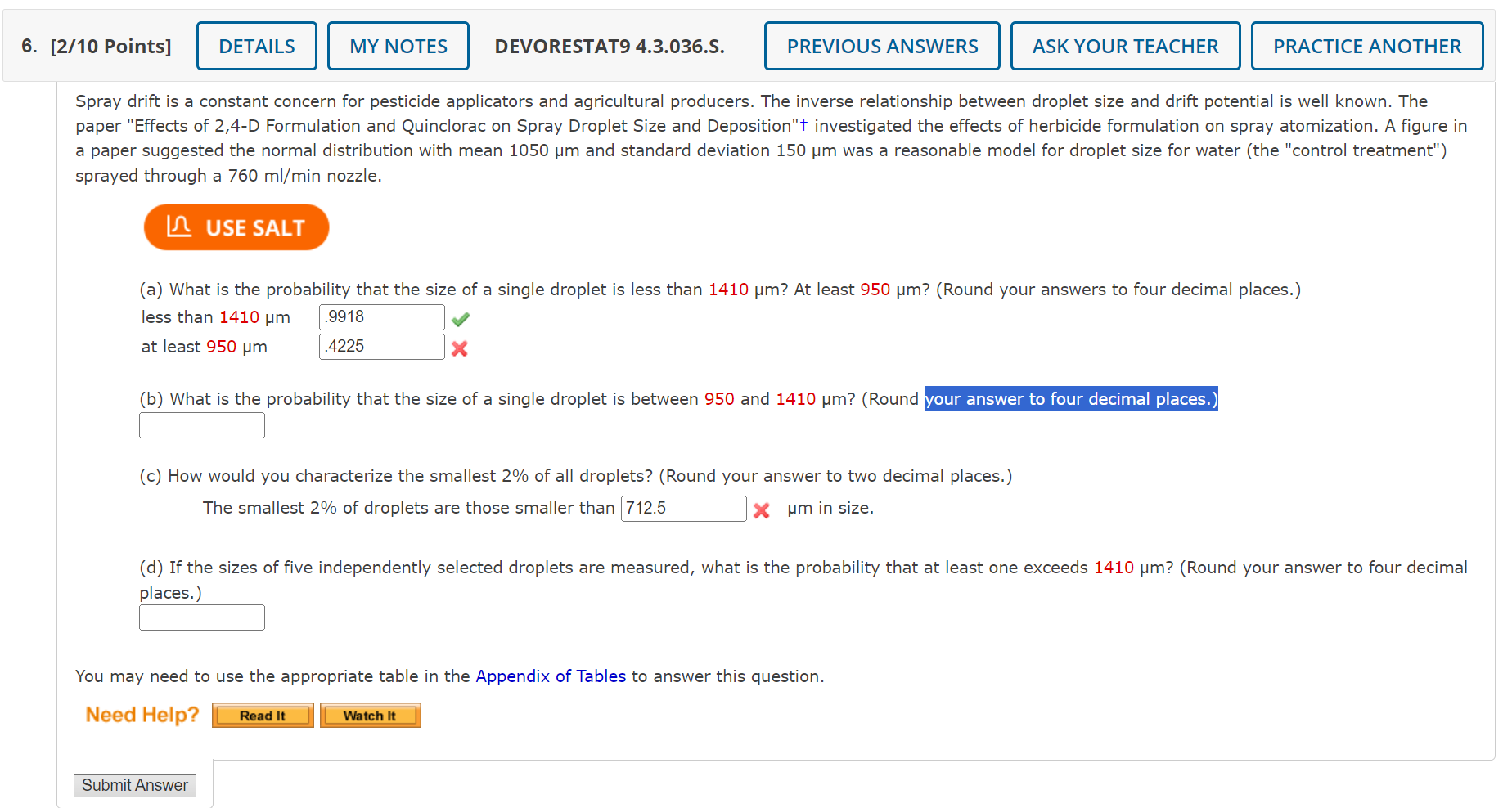 Solved Spray drift is a constant concern for pesticide | Chegg.com