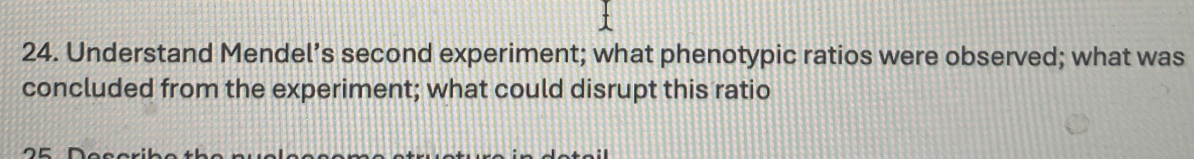 Solved Understand Mendel's second experiment; what | Chegg.com