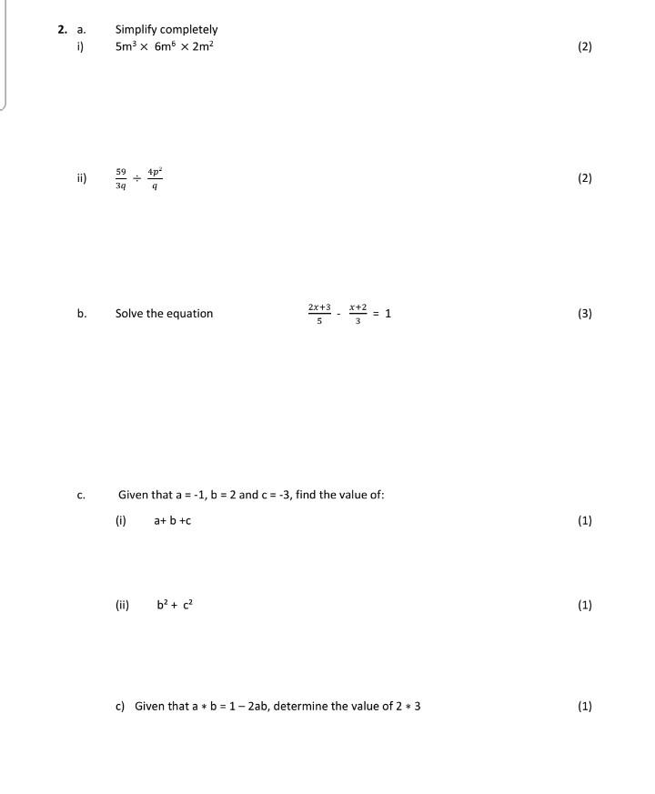 Solved 5m3×6m6×2m2 3q59÷q4p2 Solve the equation 52x+3−3x+2=1 | Chegg.com