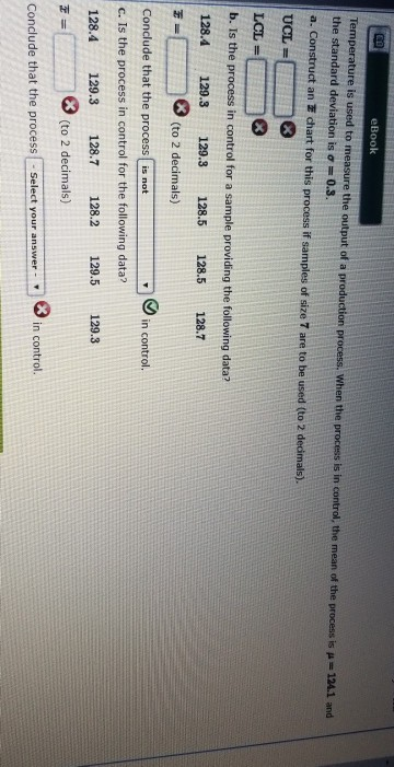 Solved eBook 1 1 Temperature is used to measure the output | Chegg.com
