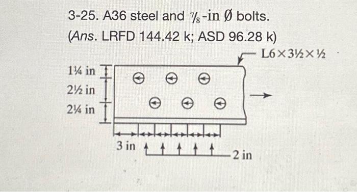 Solved Determine the LRFD design strength and the ASD | Chegg.com