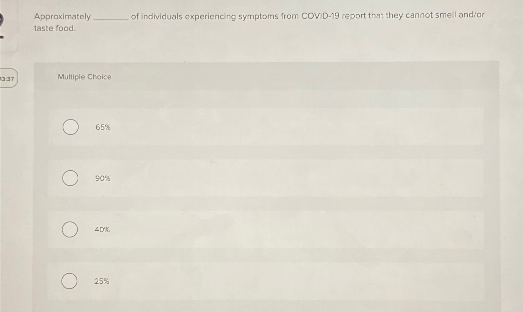 Solved Approximately of individuals experiencing symptoms | Chegg.com