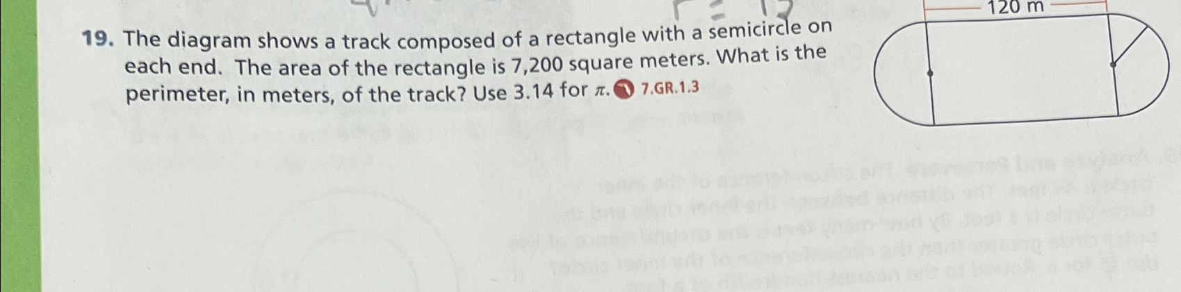 Solved The diagram shows a track composed of a rectangle | Chegg.com