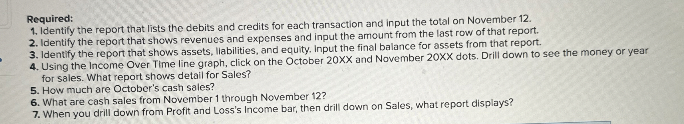 Required:Identify the report that lists the debits | Chegg.com