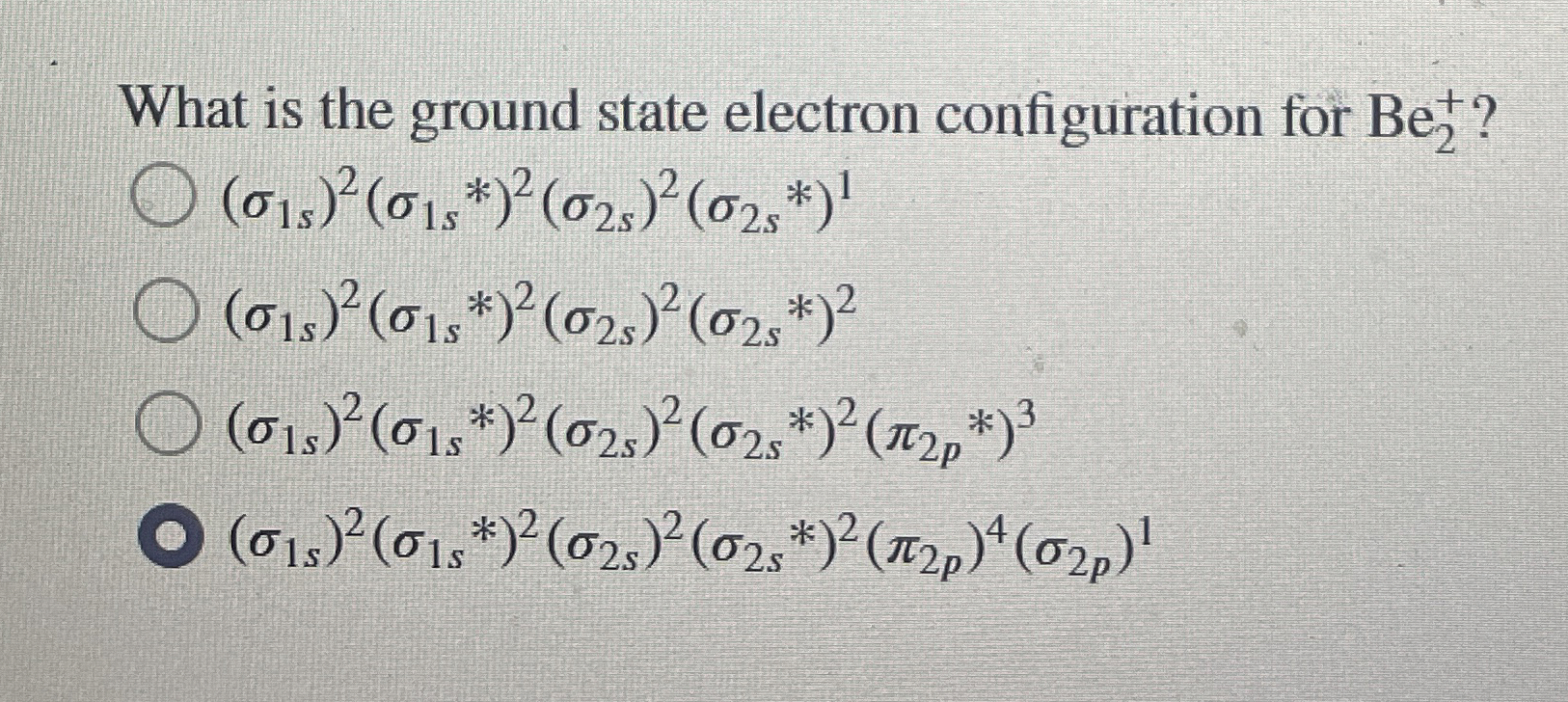 Solved What is the ground state electron configuration for | Chegg.com