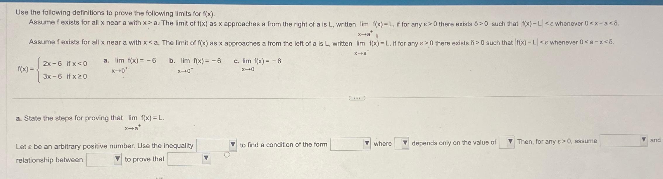 Solved Use the following definitions to prove the following | Chegg.com