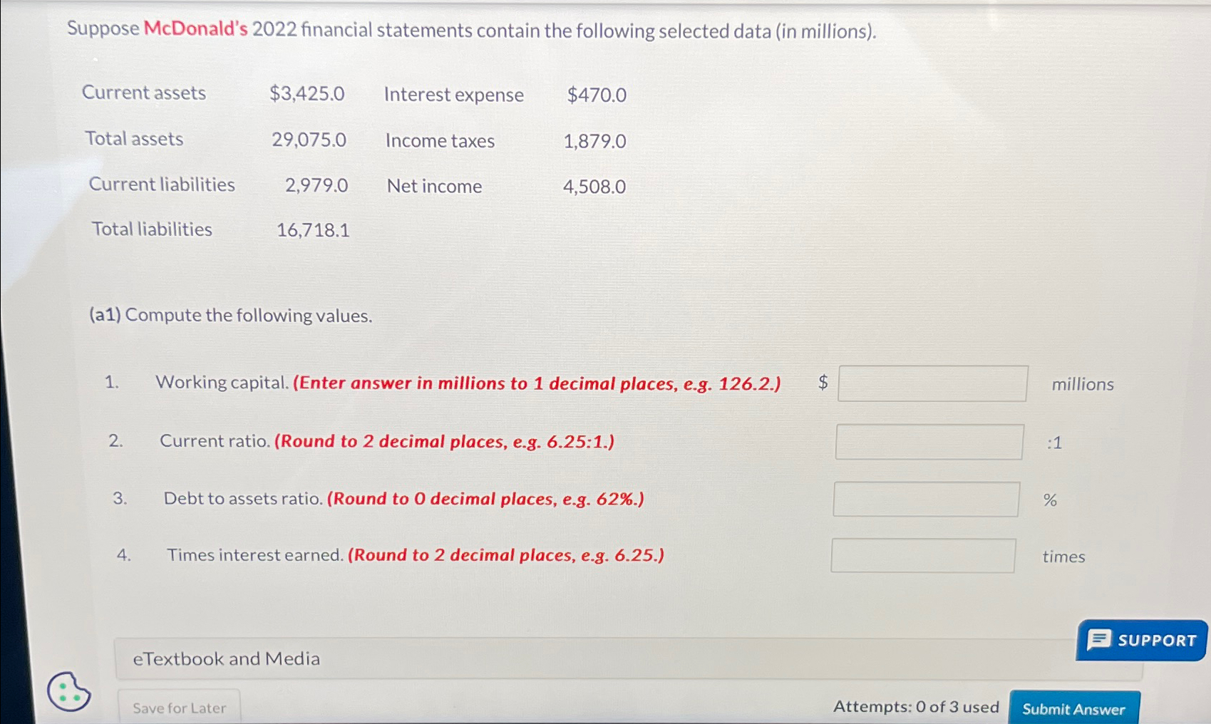 Solved Suppose McDonald's 2022 financial statements contain | Chegg.com Solved Suppose McDonald's 2022 financial statements contain | Chegg.com