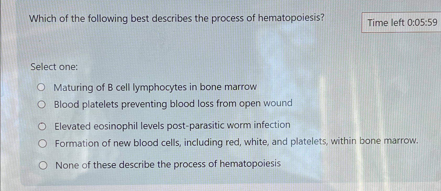 Solved Which of the following best describes the process of | Chegg.com