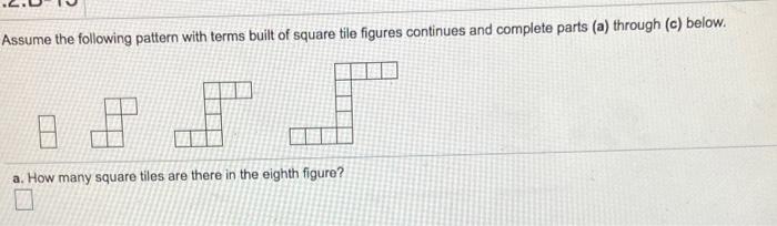 Solved Assume the following pattern with terms built of | Chegg.com
