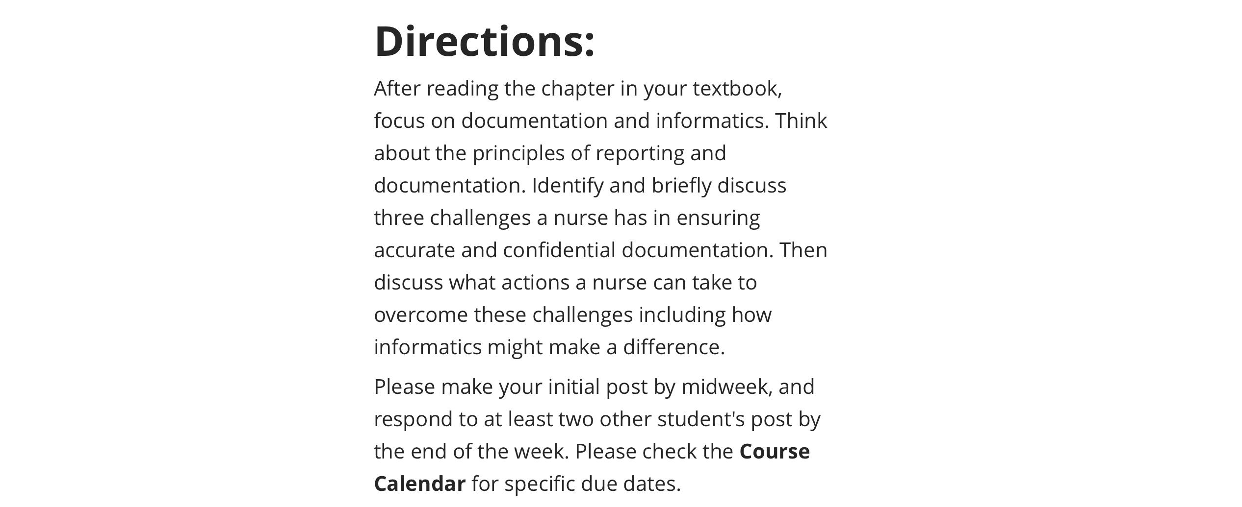Solved Directions After Reading The Chapter In Your