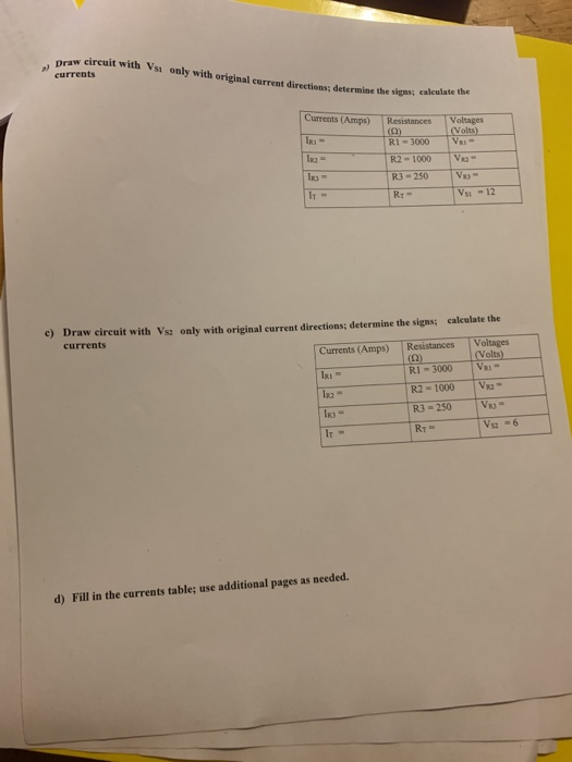 Solved Problem #1: For the circuit below, caleulate: | Chegg.com