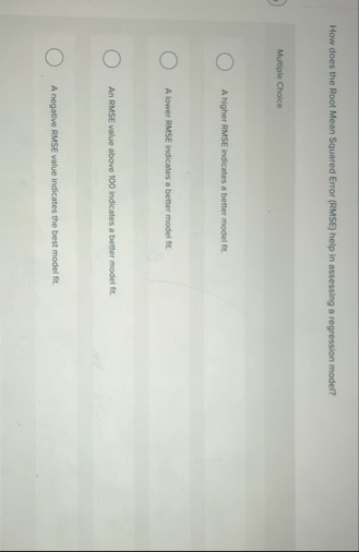 Solved How does the Root Mean Squared Error (RMSE) ﻿help in | Chegg.com