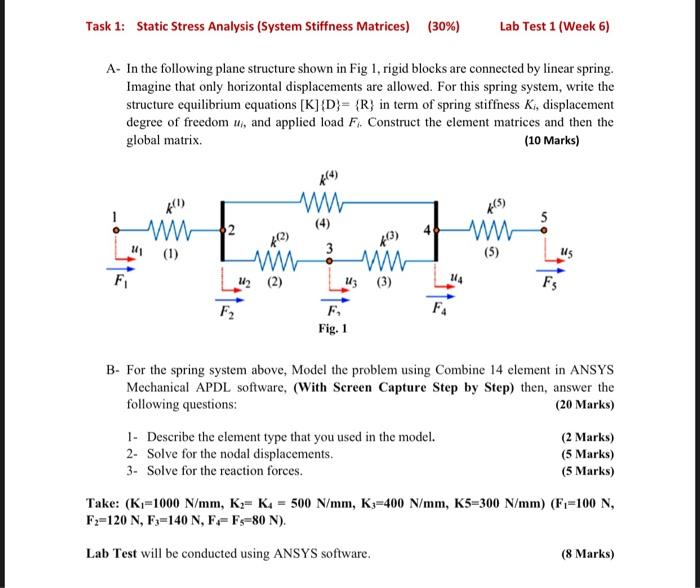 [Solved]: step by step A- In the following plane structure s