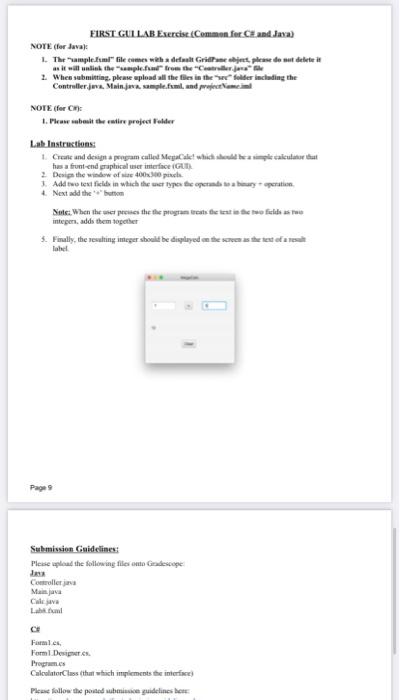 Solved CI- Creating an Example GUI program Creating Window | Chegg.com