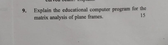 Solved Explain the educational computer program for the | Chegg.com
