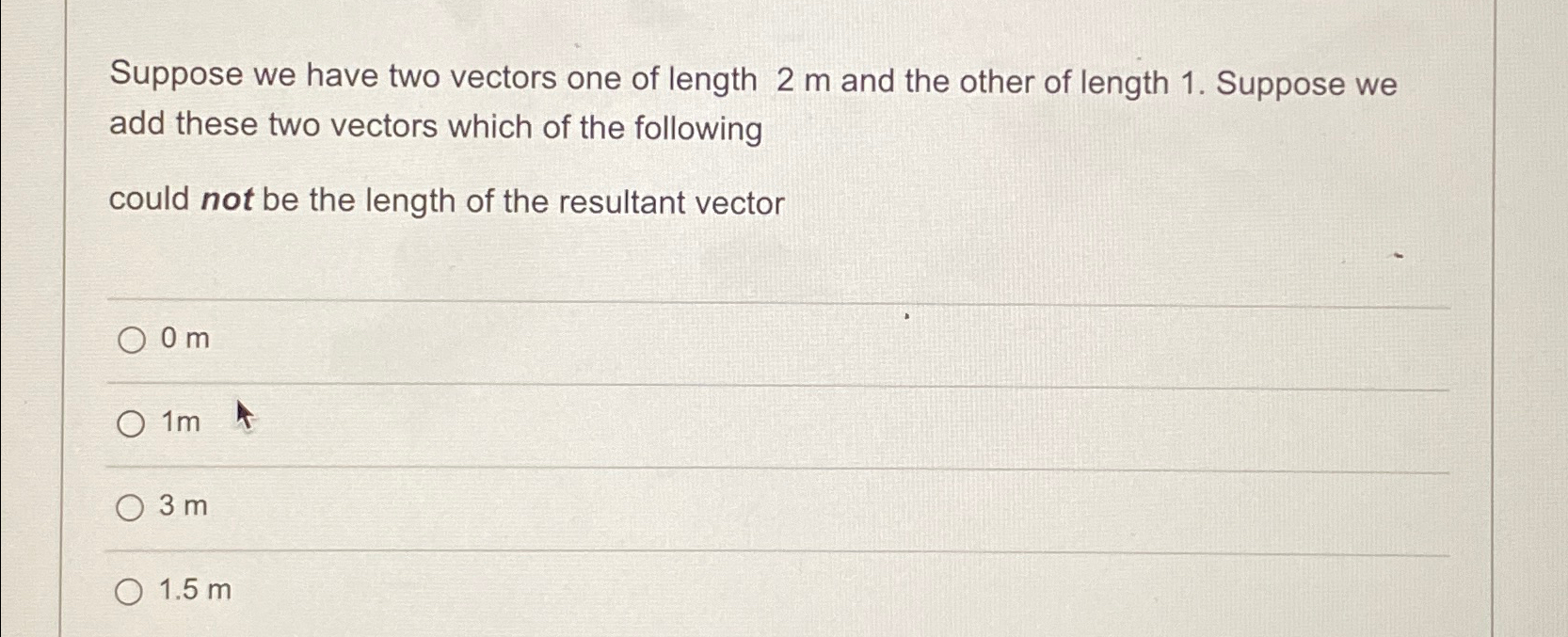 Solved Suppose we have two vectors one of length 2m ﻿and the | Chegg.com