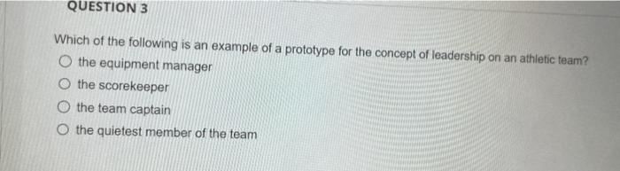 Solved Which of the following is an example of a prototype | Chegg.com
