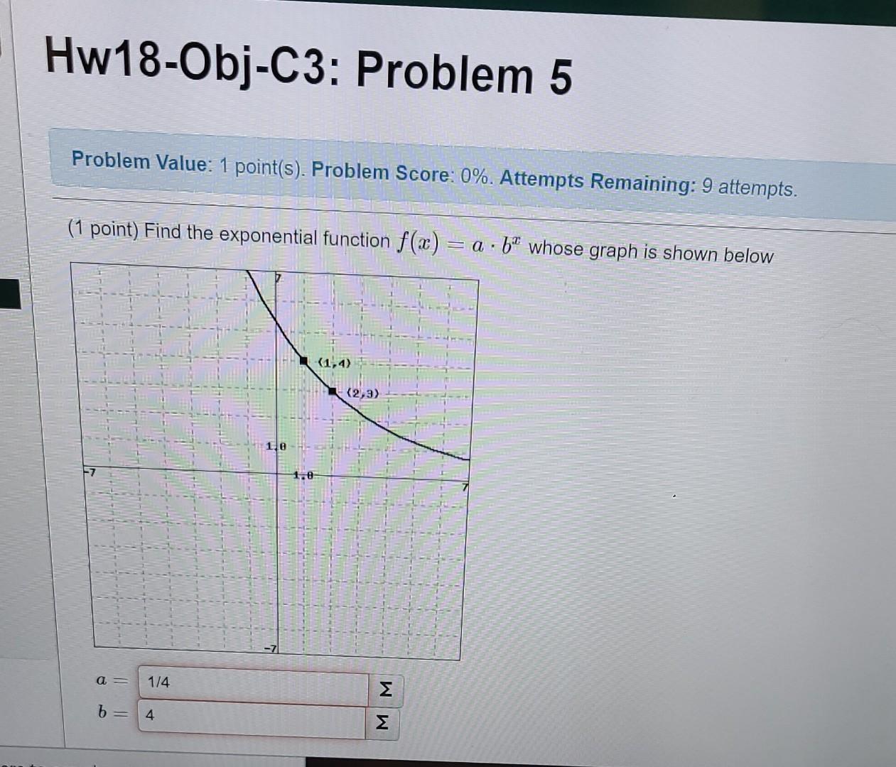 Solved Hw18-Obj-C3: Problem 5 Problem Value: 1 point(s). | Chegg.com