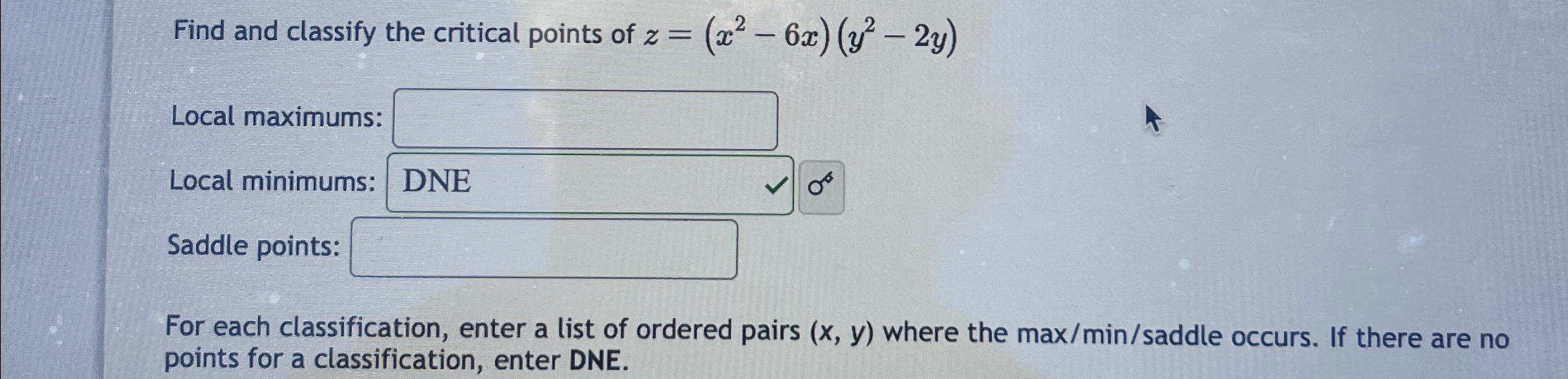 Solved Find and classify the critical points of | Chegg.com