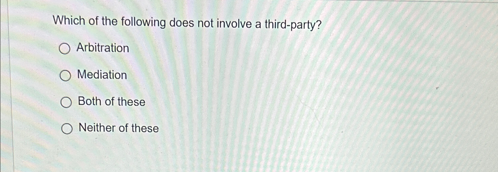 Solved Which of the following does not involve a | Chegg.com