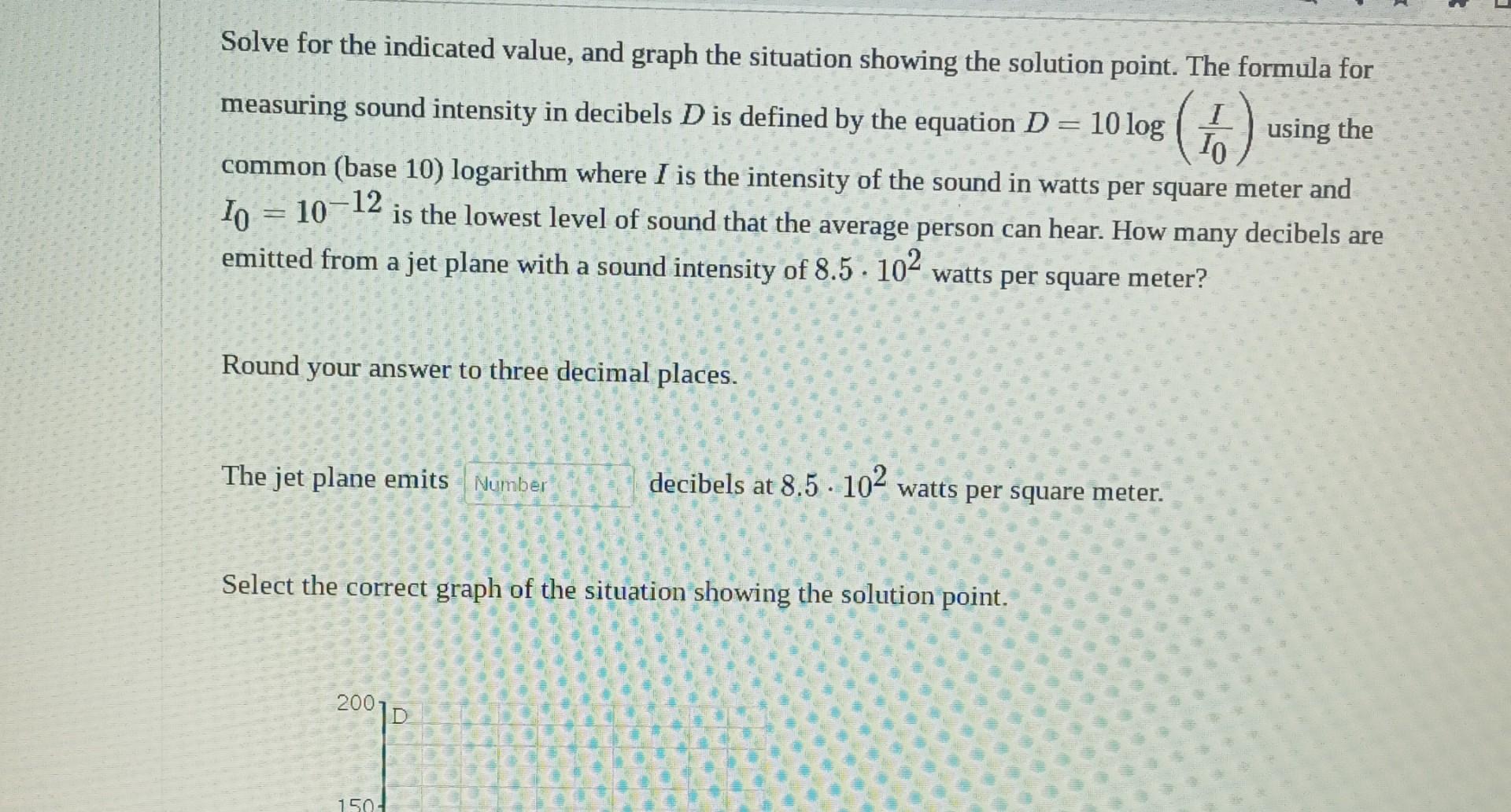 Solved Solve for the indicated value, and graph the | Chegg.com