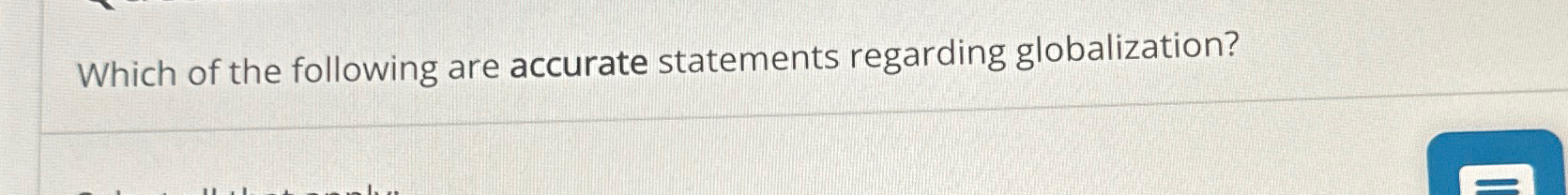 Solved Which of the following are accurate statements | Chegg.com