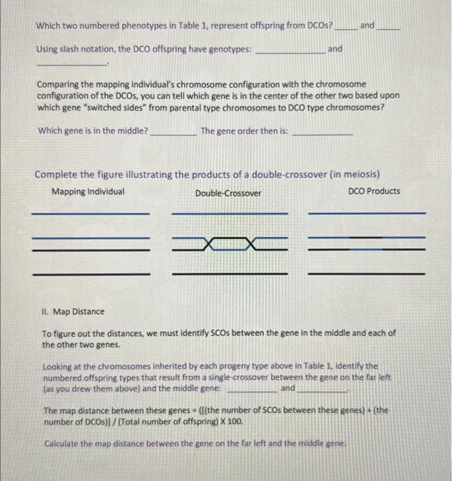 Solved 1. Determining single-crossovers (SCOs), | Chegg.com