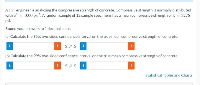 Solved A civil engineer is analyzing the compressive | Chegg.com