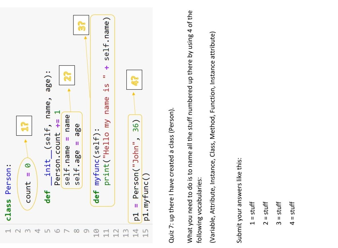 123456789012 1 class Person: count = 0 def 1? | Chegg.com