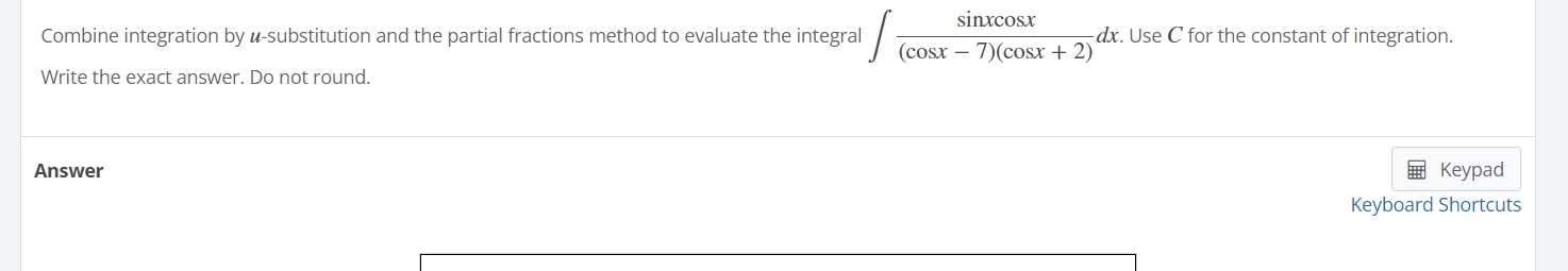Combine integration by u-substitution and the partial | Chegg.com