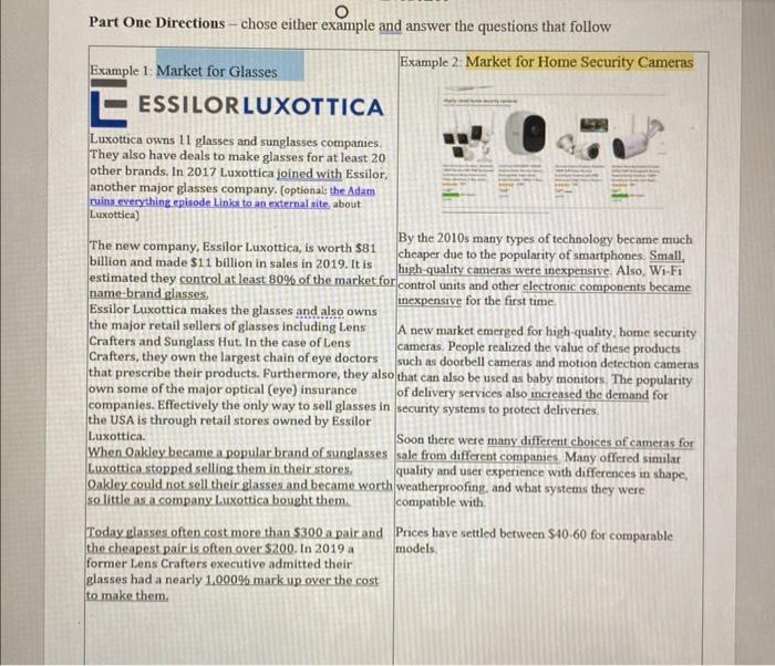 Solved Part Two Directions - follow the steps below Step 1: | Chegg.com