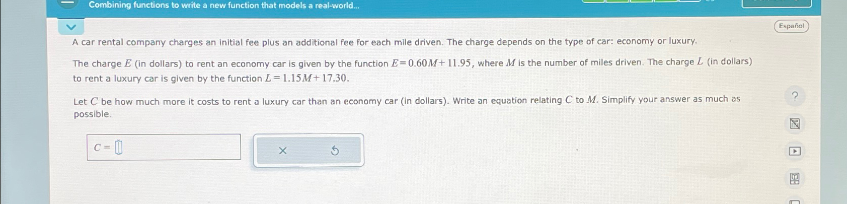 Solved Combining functions to write a new function that | Chegg.com