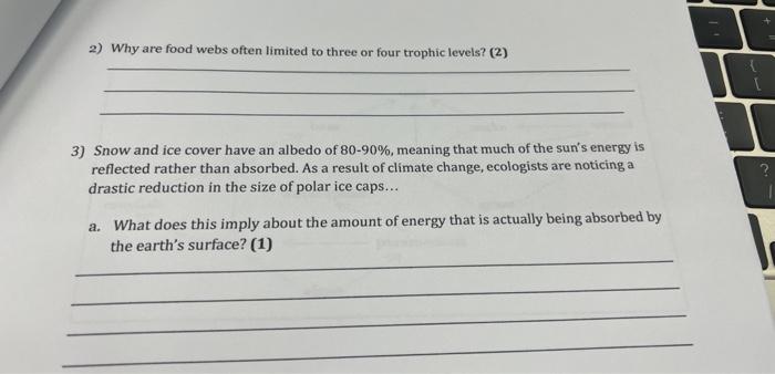 Solved 1) Match each of the following descriptions with the | Chegg.com