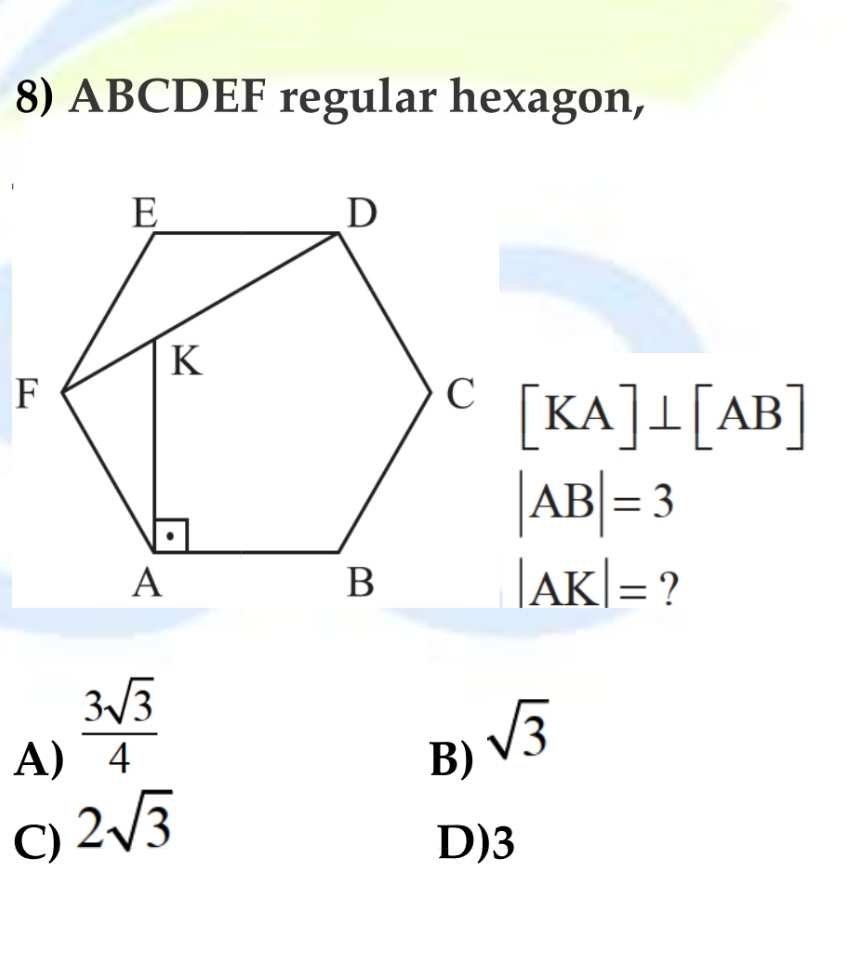 Solved ABCDEF regular hexagon,[KA] ﻿perpendicular with | Chegg.com